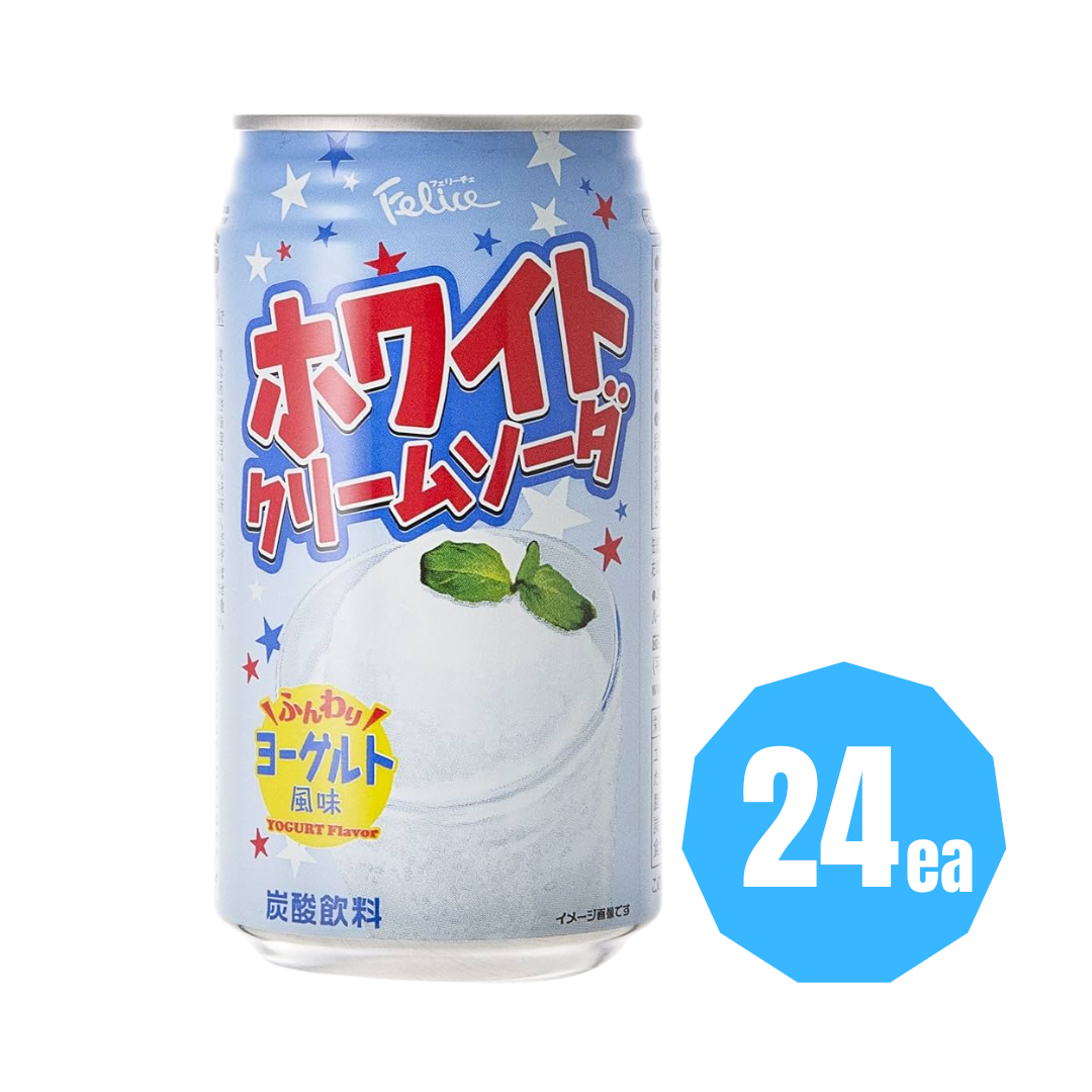 FELICE White CreamSoda 350ml x 24ea – JFC Online Sydney